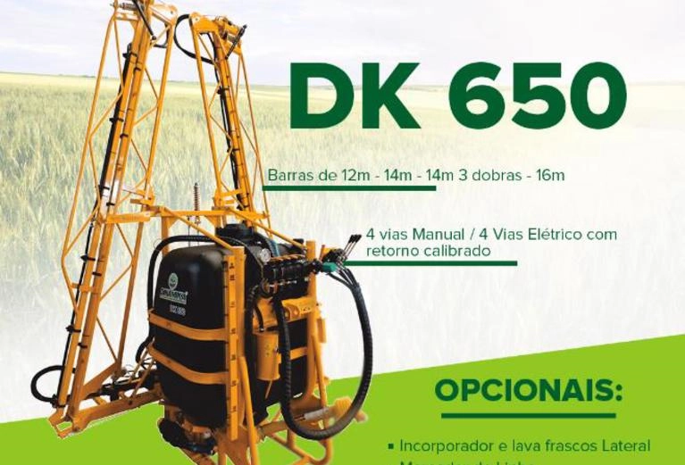 Pulverizador Dk650 Com Barra Hidráulica em Pranchita PR à venda. 694640